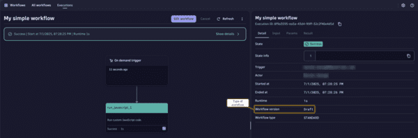 Run and monitor workflows created in Dynatrace Workflows — Dynatrace Docs