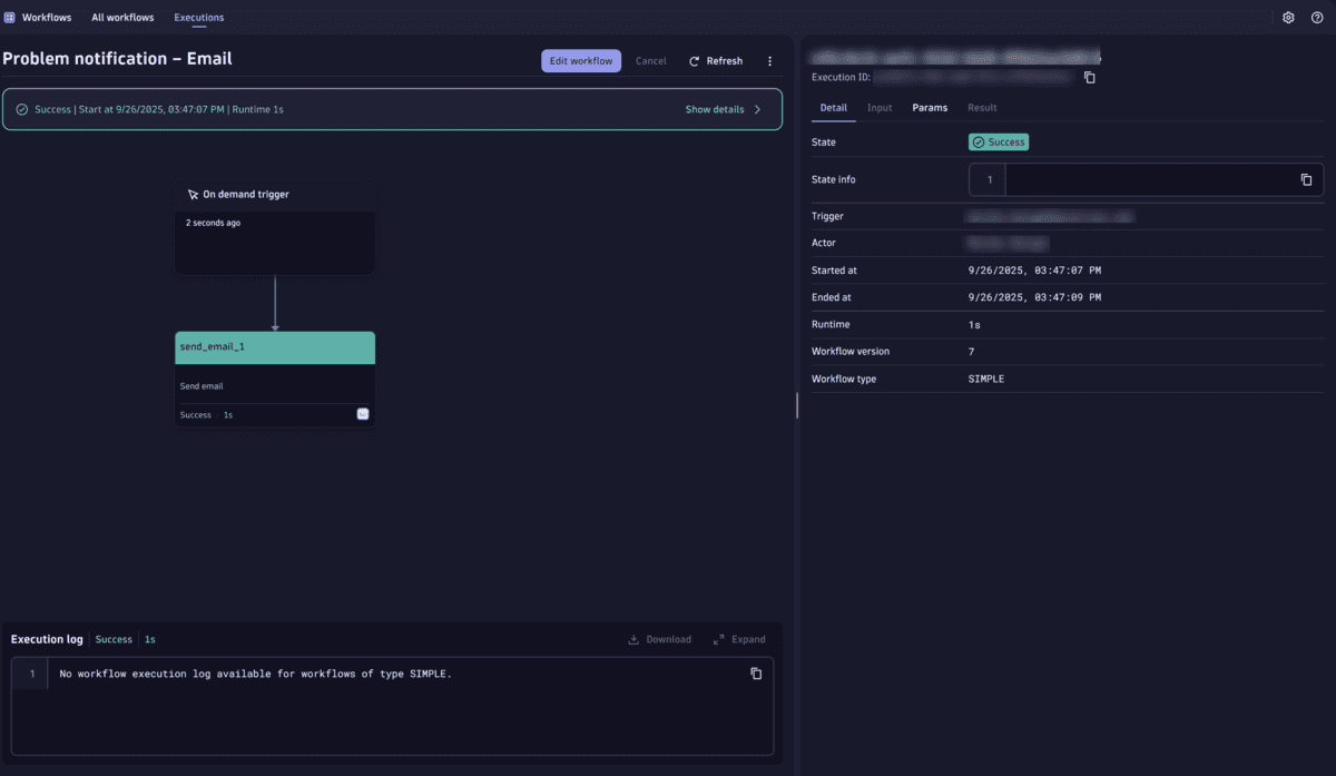 Send email notifications for problems — Dynatrace Docs