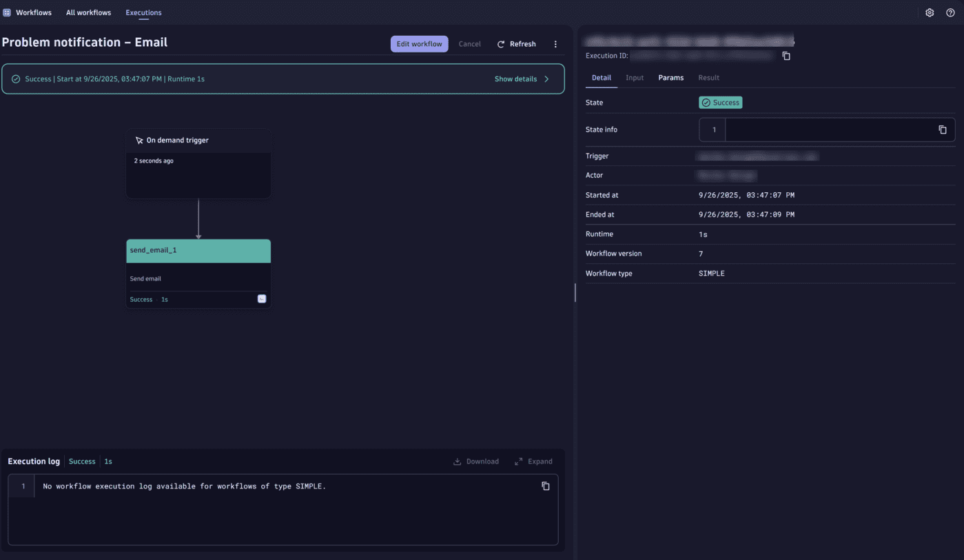 Send email notifications for problems — Dynatrace Docs