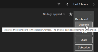 Upgrade guide – Dashboards Classic to Dashboards app — Dynatrace Docs