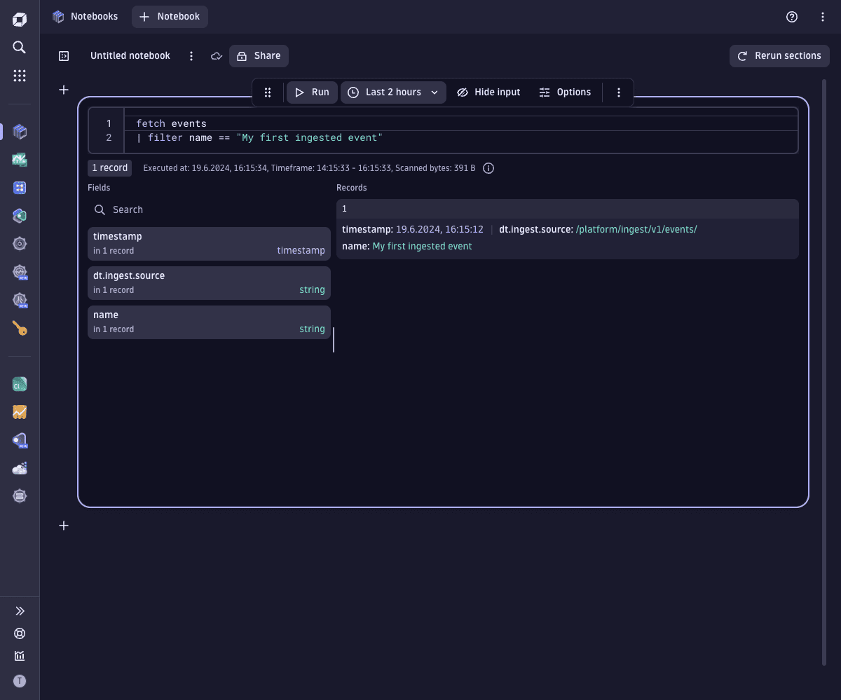 How to ingest data (events) — Dynatrace Docs