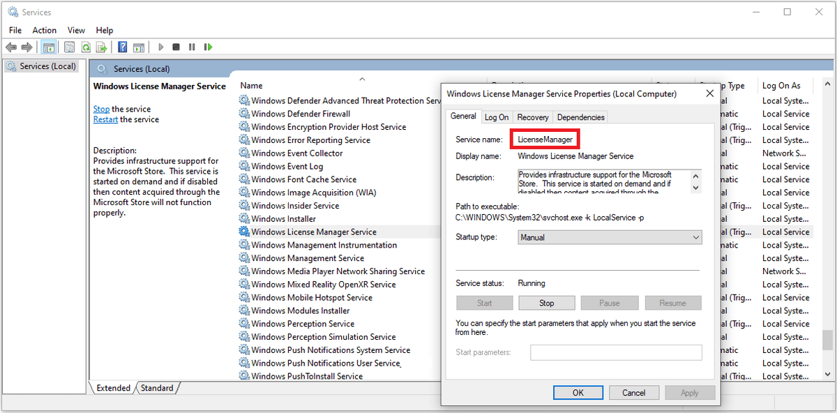 Classic Windows services monitoring — Dynatrace Docs