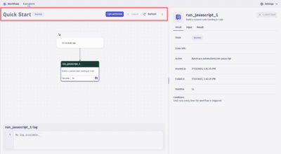 Run and monitor workflows created in Dynatrace Workflows — Dynatrace Docs