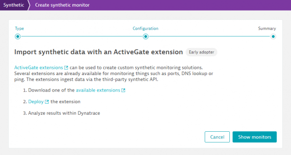 Easily monitor your entire infrastructure with Dynatrace Synthetic monitors