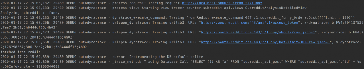 Request Monitoring For Popular Python Frameworks With Oneagent Sdk