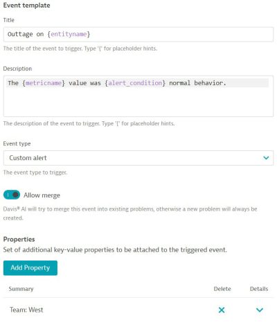 Metric events: Set up anomaly detection based on your business needs
