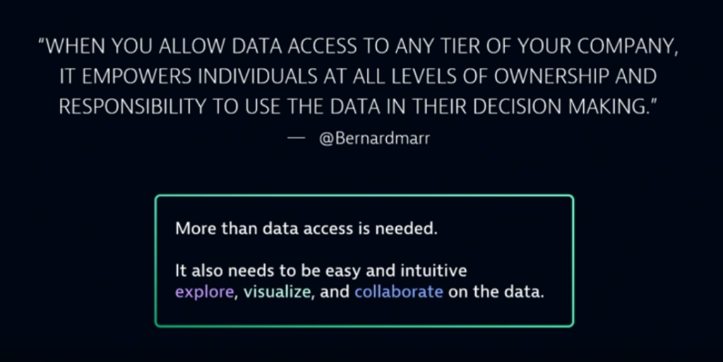 Exploratory And Collaborative Analytics Democratize Insights
