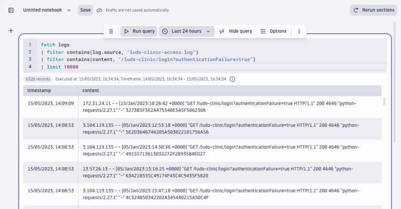 Log Forensics With Dynatrace Grail Finding Malicious Activity