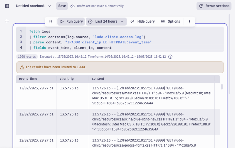 Log forensics with Dynatrace Grail: Finding malicious activity