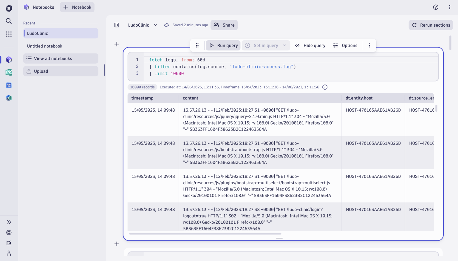 Log forensics with Dynatrace Grail: Finding malicious activity