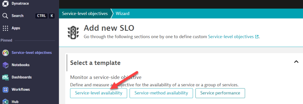 SLO service: Creating global SLOs