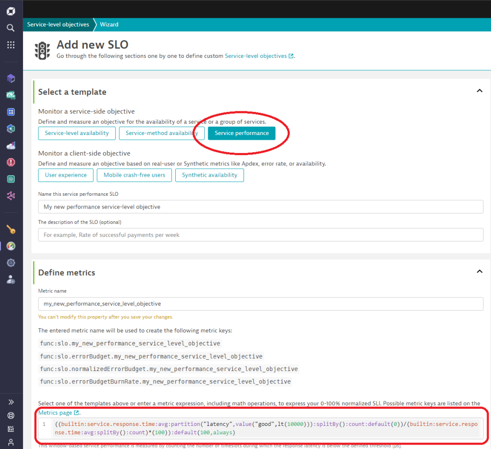 Maximize user experience with out-of-the-box service-performance SLOs