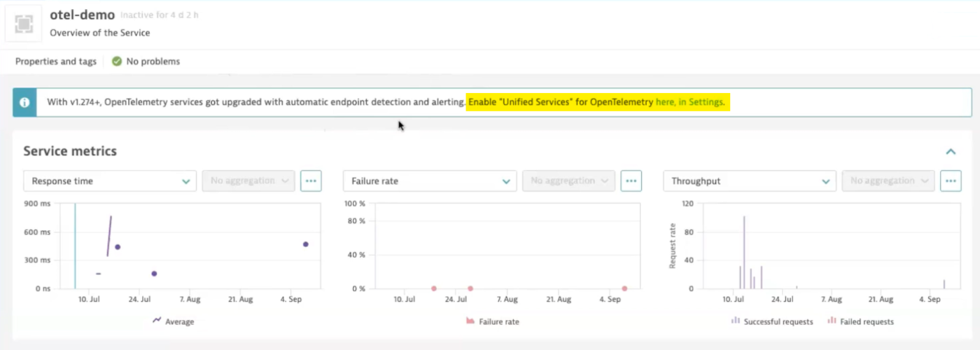 OpenTelemetry services and endpoint detection made easier