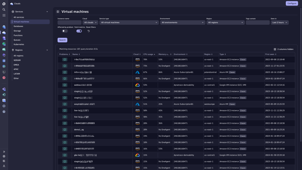 Observe & optimize multicloud environments with the Clouds app