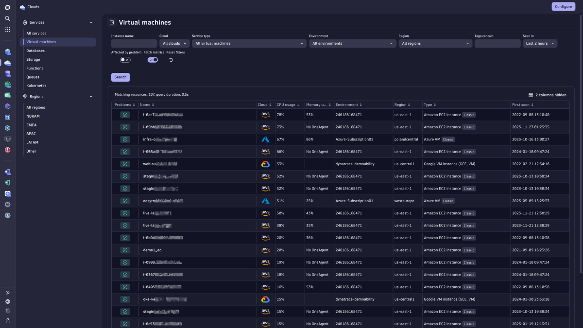 Observe & optimize multicloud environments with the Clouds app