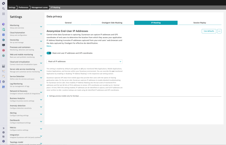 Control Compliance In Dynatrace With Multiple Layers Of Sensitive Data Masking