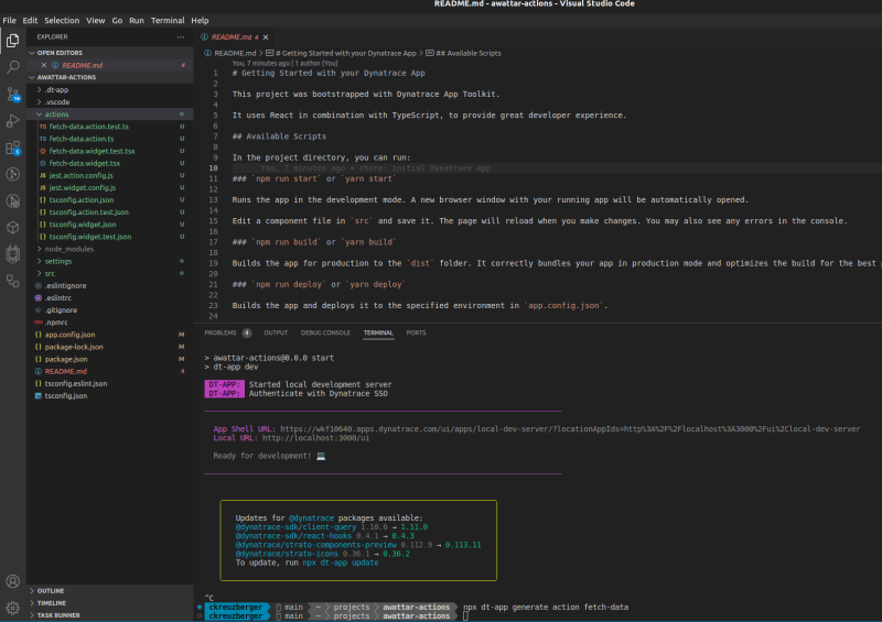Build custom workflow actions using the Dynatrace App Toolkit