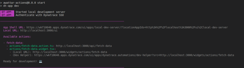 Build custom workflow actions using the Dynatrace App Toolkit