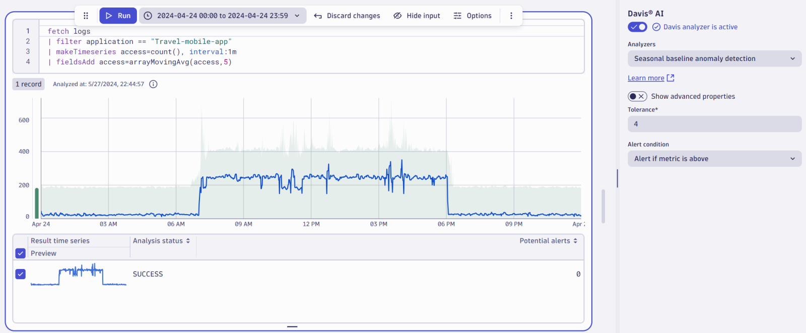 Learn How To Create A Davis Ai Anomaly Detector On Grail