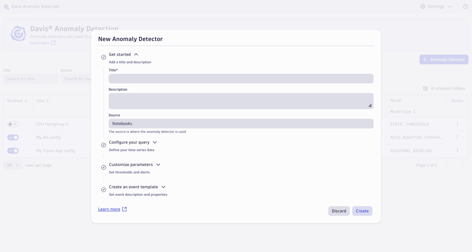 Learn How To Create A Davis Ai Anomaly Detector On Grail