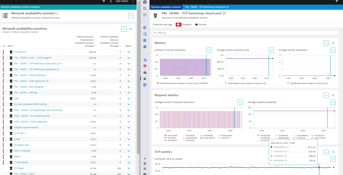 Network Availability Monitors