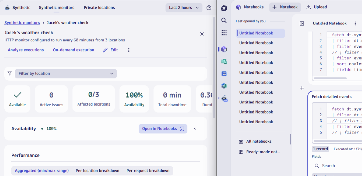 Simplify test management with Dynatrace Synthetic HTTP monitors