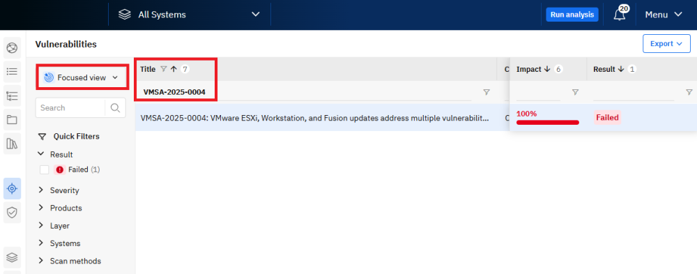 Remediate VMware Security Advisory VMSA-2025-0004