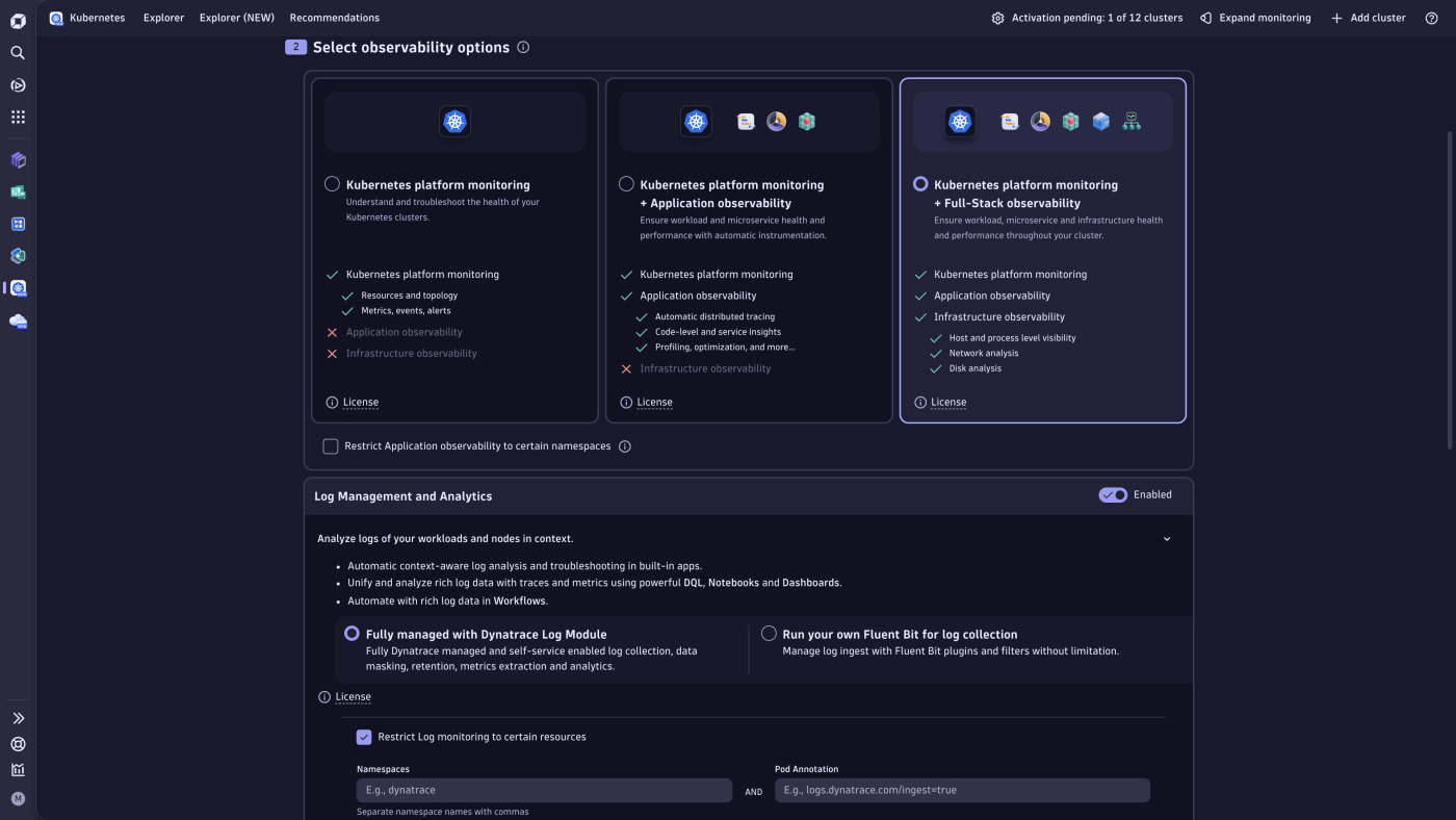 Kubernetes logging made easy with Dynatrace