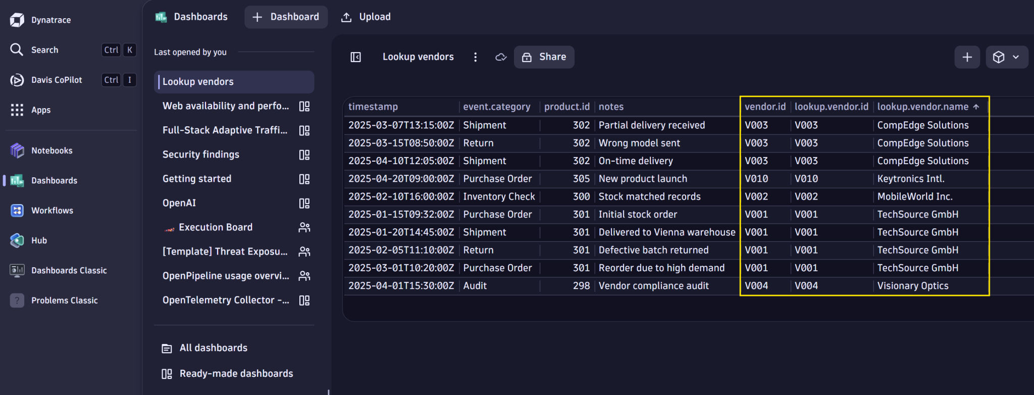 Enrich your Dynatrace data with the newly introduced lookup tables